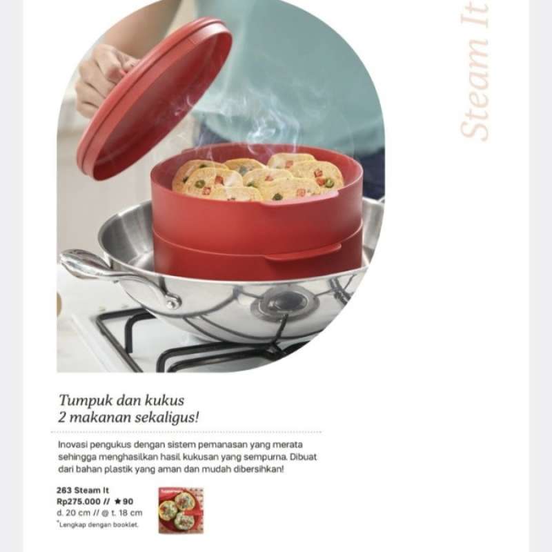 Promo Alat Pengukus Ikan, Sayur, Kue Bolu Kukus Inovasi Dari Tupperware ...