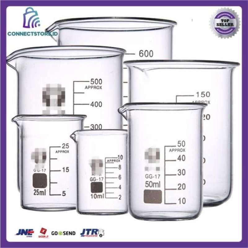 Promo Promo Cangkir Gelas Takar Ukur Lab Kimia Borosilicate Glass ...