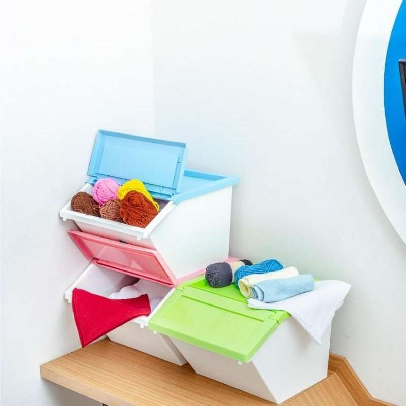 Jual Smart Box Container Roxanne Lemari Plastik Susun Serbaguna Set Of ...