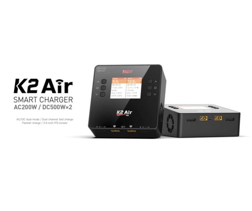 Promo Isdt K2 Air 200/500W 20A 2-6S Ac/Dc Dual Channel Smart Charger ...