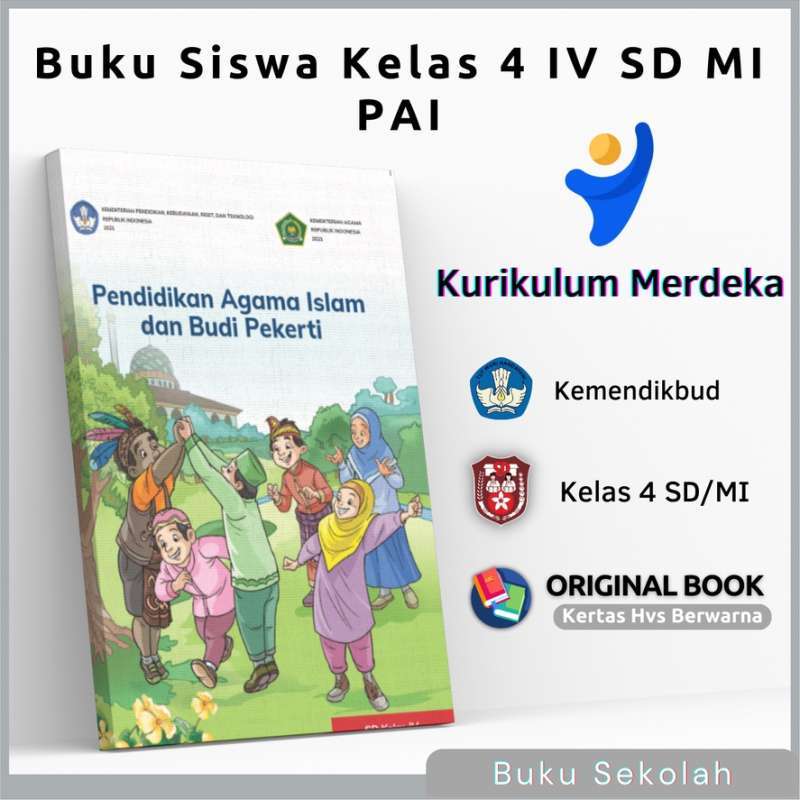 Jual Buku Paket Pai Kelas 4 SD Mi Kurikulum Merdeka Belajar | Buku Siswa Pelajaran Pendidikan ...