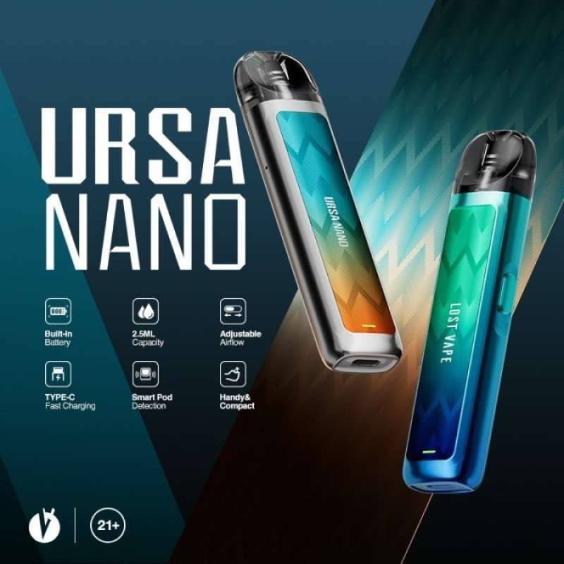 Promo Ursa Nano 18W 800mAh Limited Edition Pod Kit Lost Vape / Lostvape ...