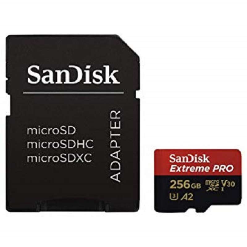 Promo SanDisk Extreme Pro A2 Micro SD / MicroSD Card 256Gb 200MBps ...