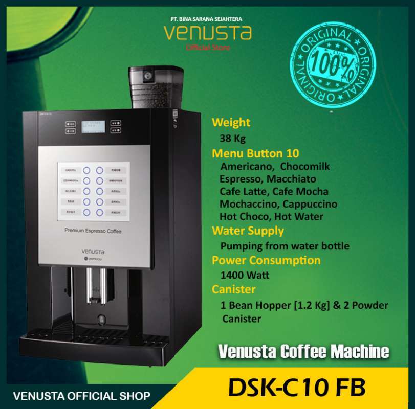 Promo Venusta DSK-C10FB Mesin Kopi Otomatis Diskon 5% di Seller kuvings ...