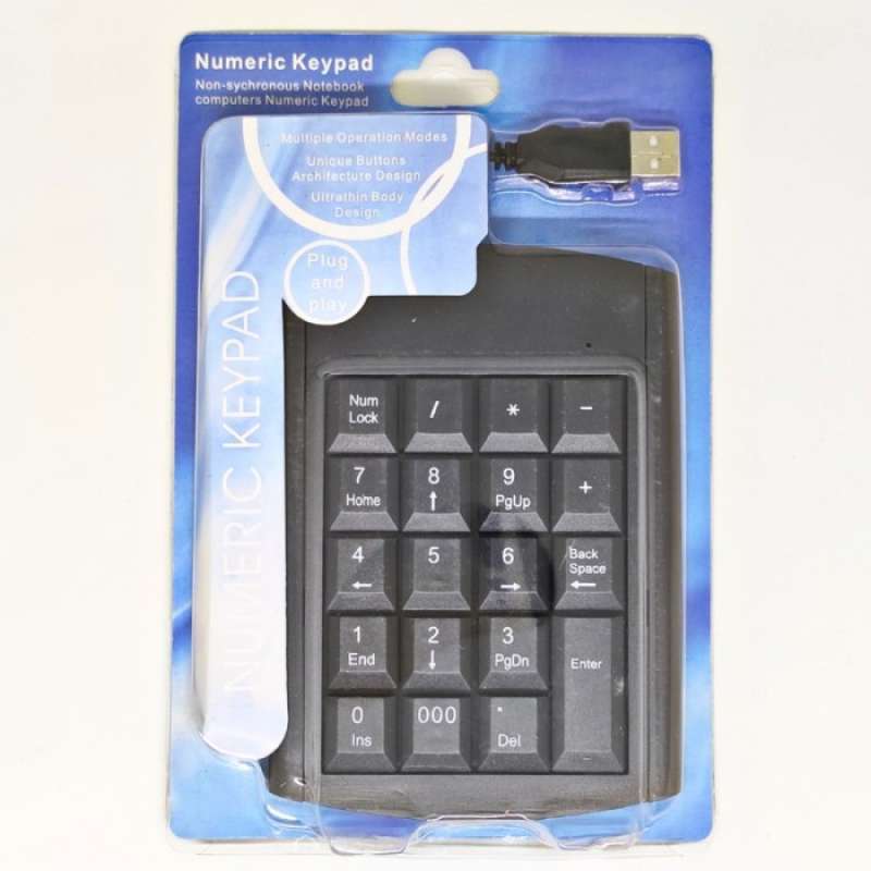 Jual Keypad Numeric Keyboard Angka Usb Calculator Num Lock Akunting Di ...