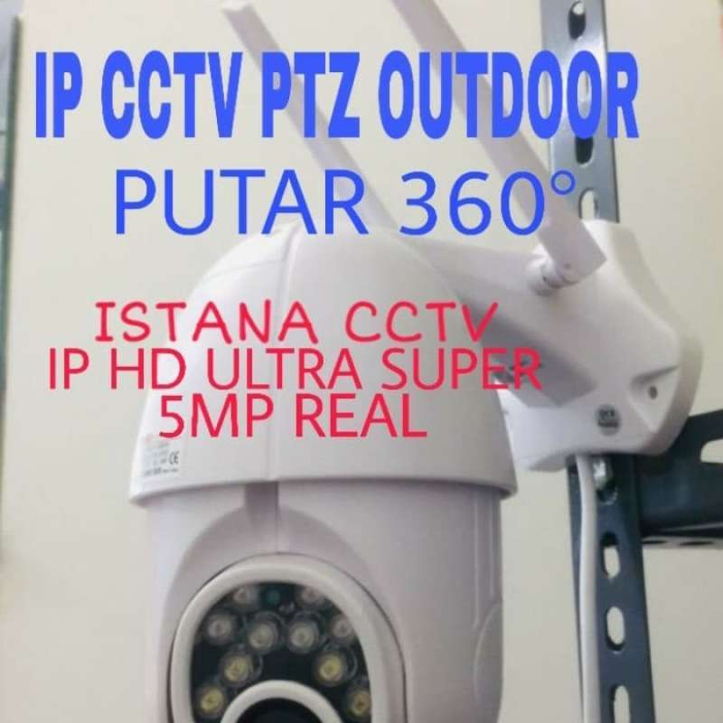 Promo IP CAMERA CCTV PTZ 5MP IP HD ULTRA SUPER REAL IP CCTV IP CAM 360° Diskon 23% di Seller ...
