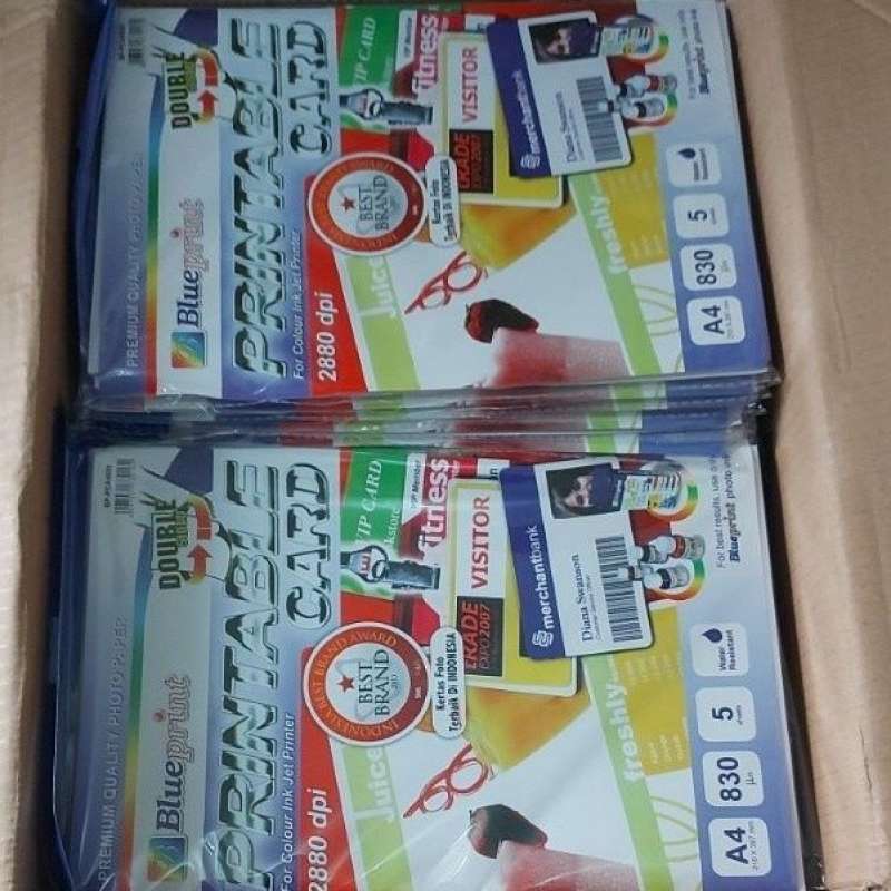 Promo KERTAS PVC IDCARD A4 BLUEPRINT Diskon 24% di Seller OWL STORE ...