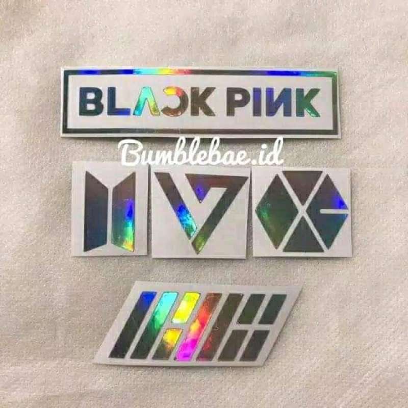 Jual Stiker sticker nama custom hologram BTS ( bisa pake nama sendiri ...