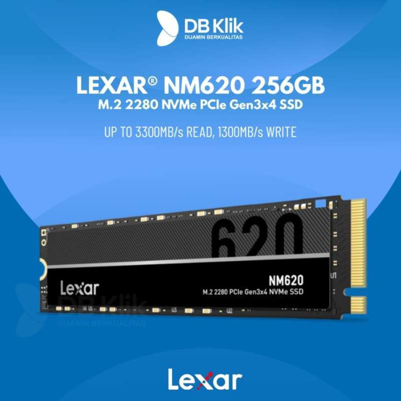 Jual SSD LEXAR 256GB NM620 NVMe M.2 2280 PCIe Gen3x4 - Lexar LNM620 ...