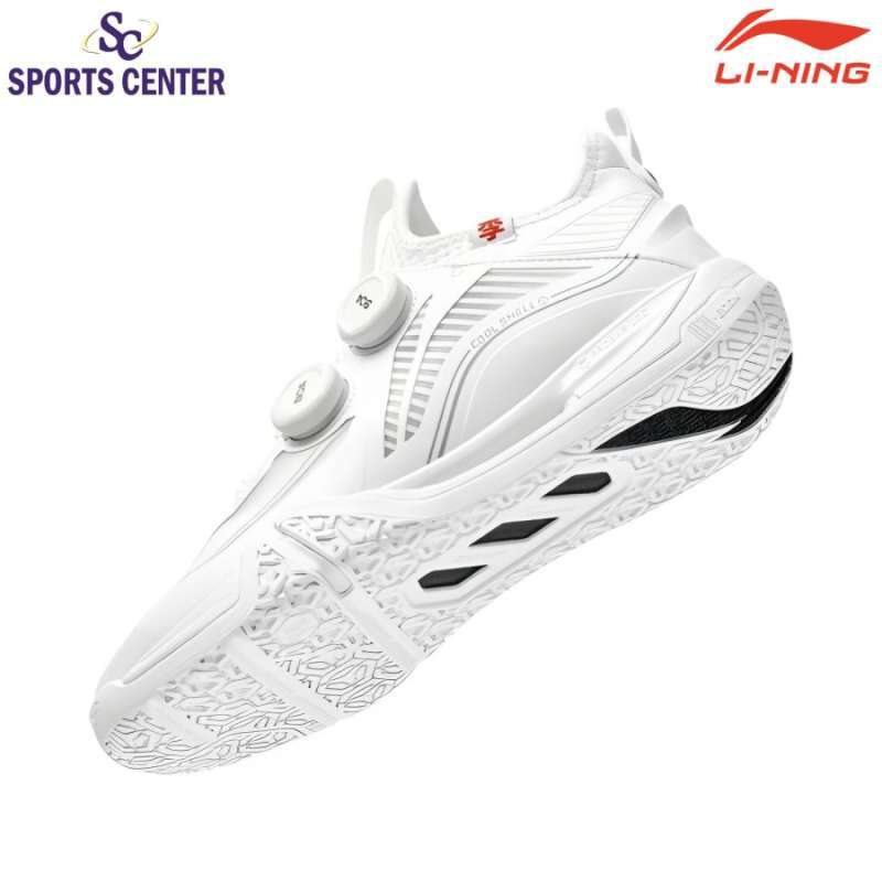 Promo New Limited Sepatu Badminton Lining Boa Saga Ii Max Ayat001 White ...