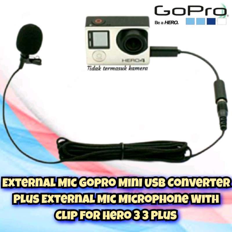 Promo External Mic Gopro Mini Usb Converter Plus External Mic ...