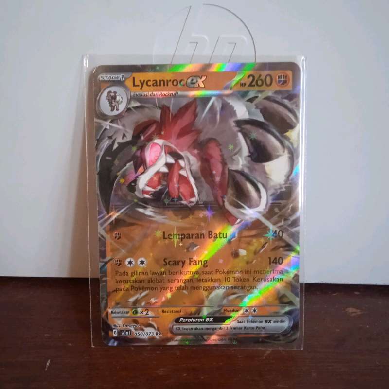 Jual Lycanroc Ex RR SV1A 050/073 Pokemon Trading Card Game Indonesia ...