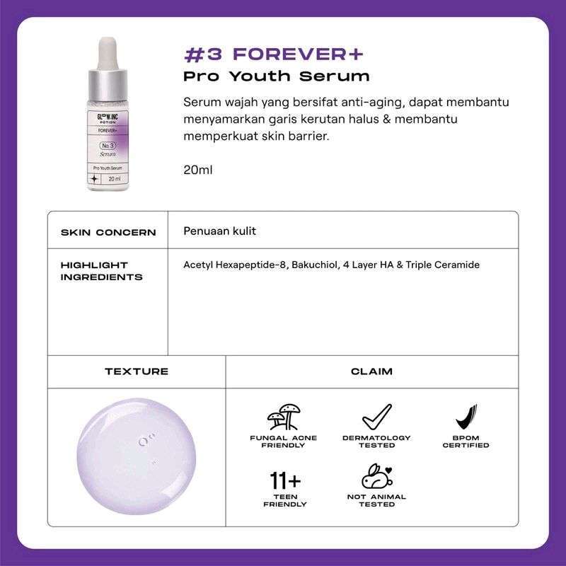 Promo Glow Inc Potion Forever+ 1 Set Lengkap Diskon 60% Di Seller All ...