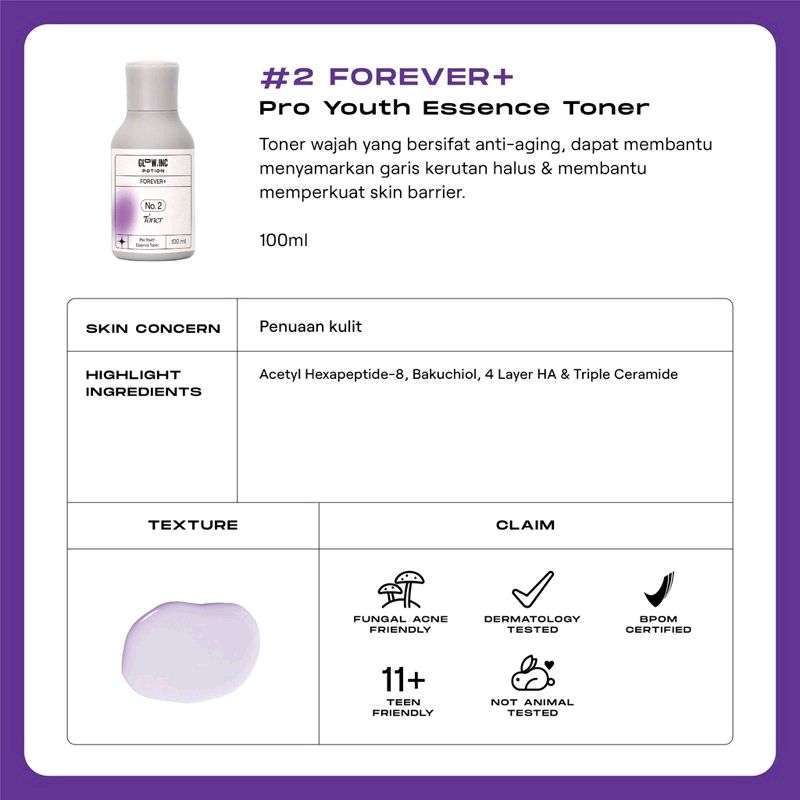 Promo Glow Inc Potion Forever+ 1 Set Lengkap Diskon 60% Di Seller All ...