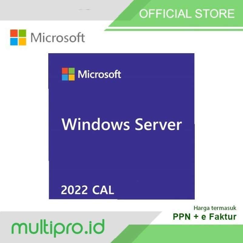 Jual Microsoft Windows Server CAL 2022 R18-06412 di Seller MULTIPRO.ID Official Store ...