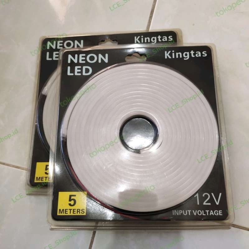 Promo Lampu LED Neon Flex 12V 12 Volt Fleksibel 5M 5 Meter / Fleksibel ...