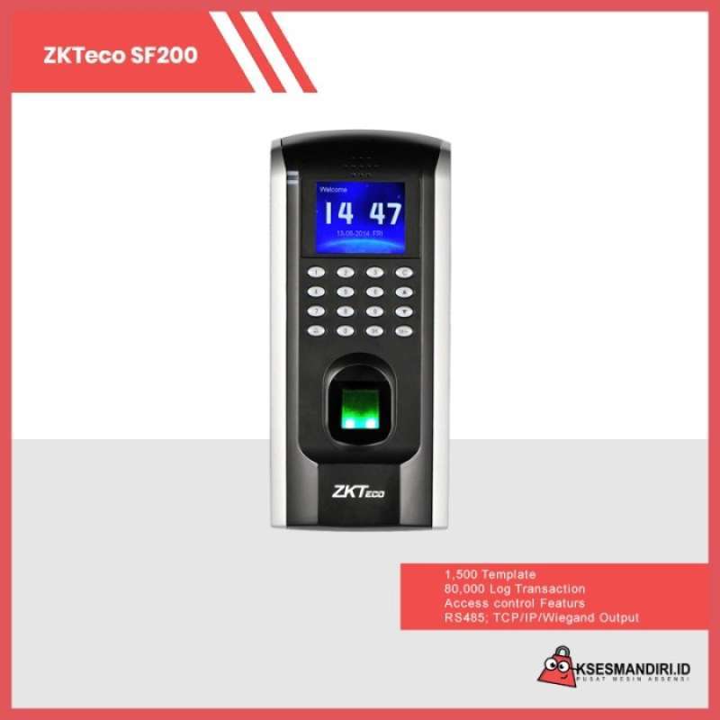 Jual Fingerprint Mesin Absensi Access Door ZKTeco SF200 BISA KARTU di ...