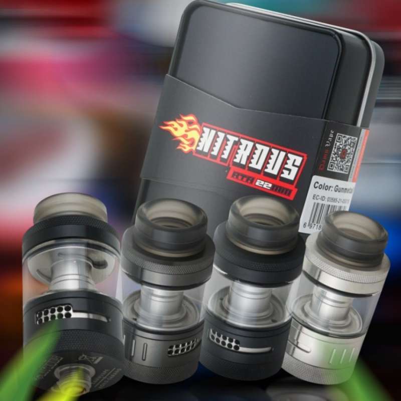 Jual Nitrous Rta 22mm Atomizer Vape Rdta Tank Mod Koko Sarang Authentic ...