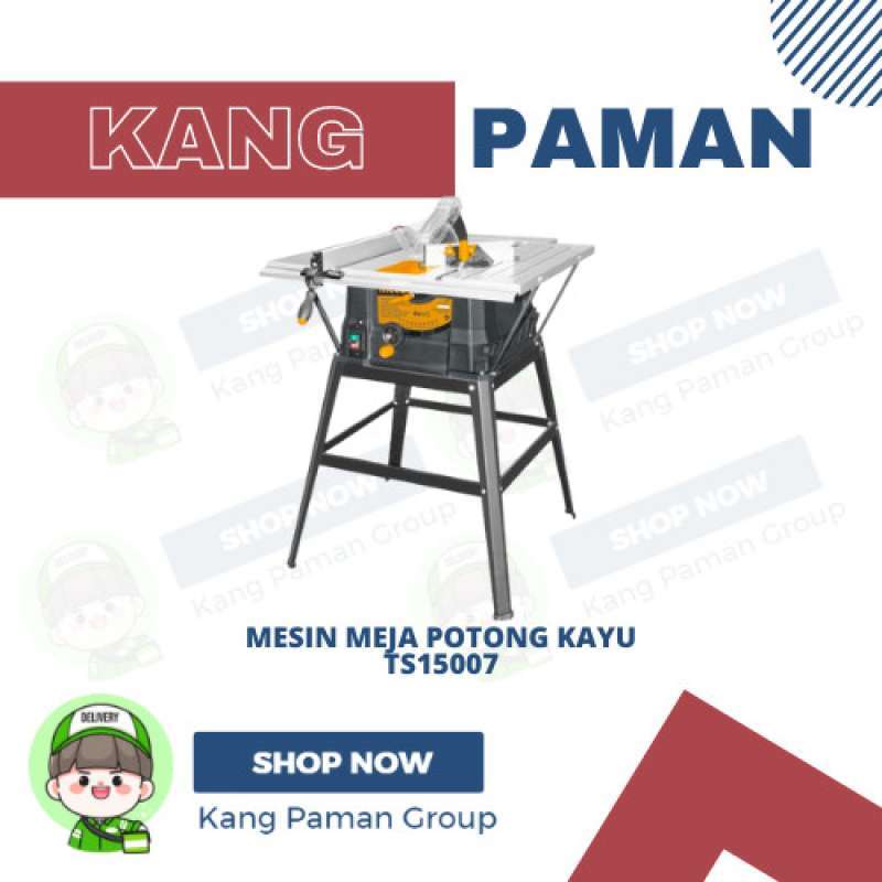 Promo Tablesaw Mesin Gergaji 10 Table Saw Meja Potong kayu INGCO ...