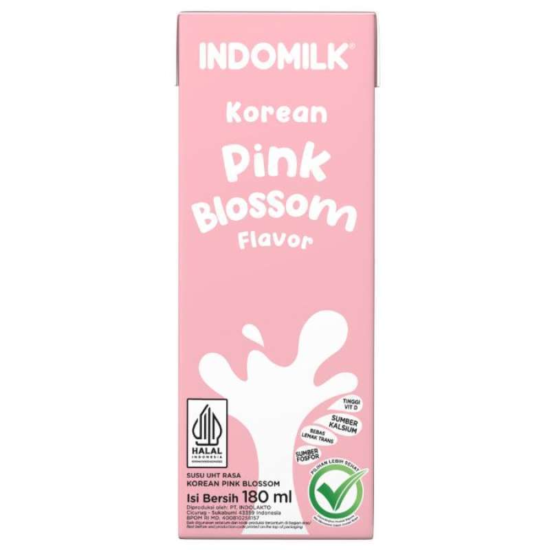 Promo WHS - Indomilk Korean Pink Blossom Susu UHT [180 mL] Diskon 49% di Seller Indomilk ...
