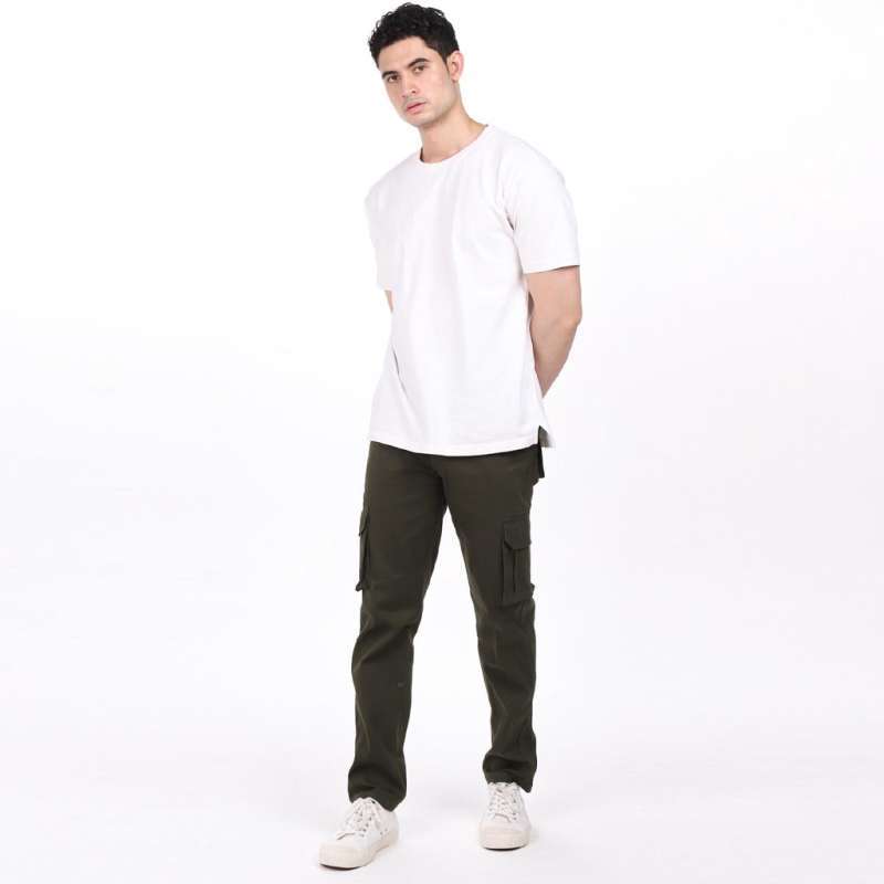 Jual Cargo Pants Pria / Celana Cargo Panjang Pria Standard Hijau Army - ARMY 40 di Seller E299 ...