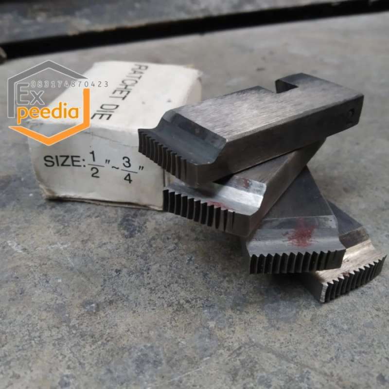 Promo Mata snai drat pipa 1/2 - 3/4 Rachet Die Mata senai set NPT 4pcs ...