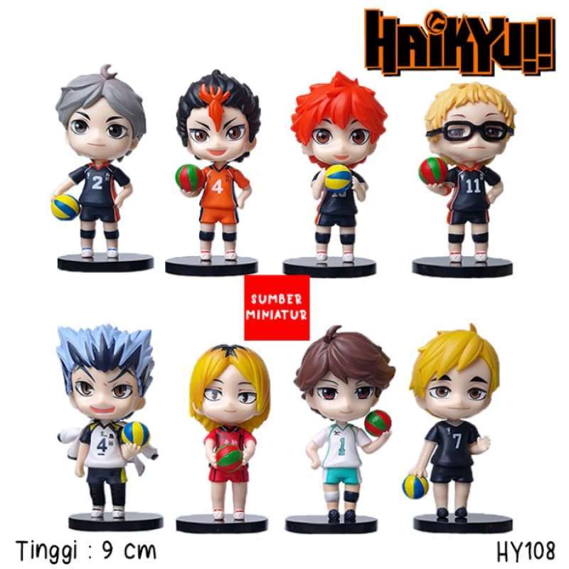 Promo Set Action Figure Karakter Haikyu Hinata Kenma Nishinoya Atsumu ...