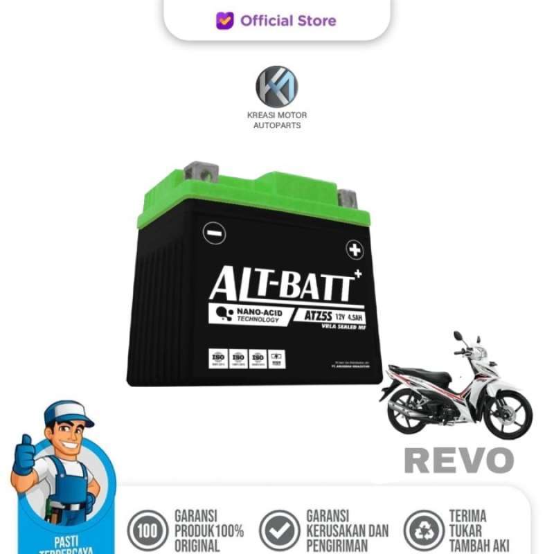 Promo Aki Motor Honda Absolute Revo Fit - Alt Battery ATZ5S - GTZ5S ...