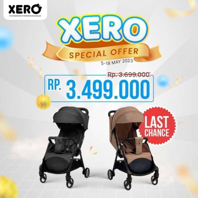 Promo Xero Stroller Auto Fold - Hitam - Biru_ Multicolor Diskon 23% di ...