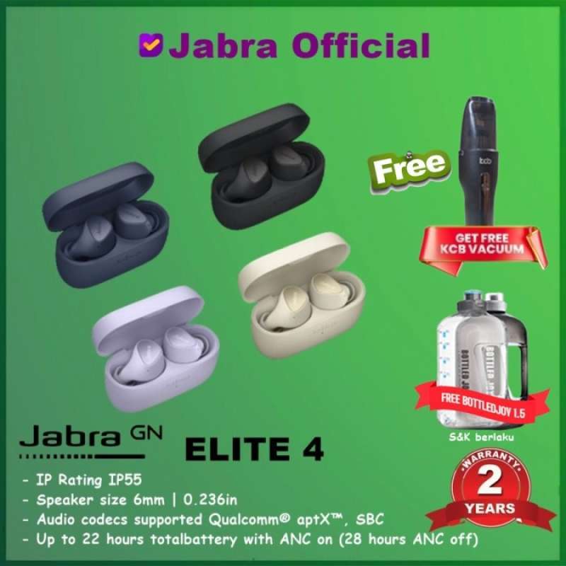 Promo Jabra Elite 4 Elite4 TWS True Wireless ANC Essential Earbuds Earphones Diskon 23% di ...