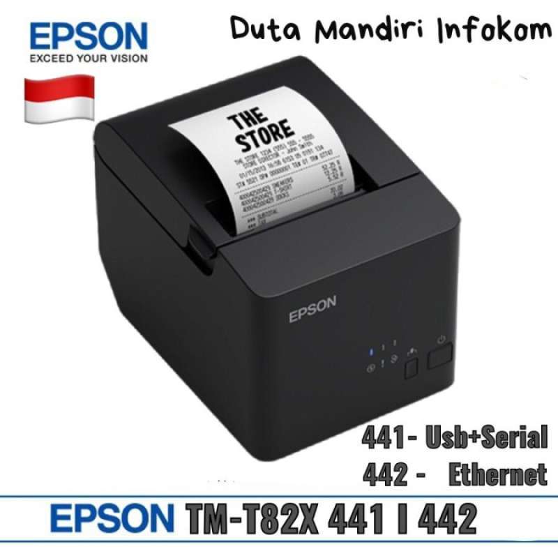 Promo Epson Tm T82x 441 Usb+serial I 442 Lan Ethernet - Thermal Pos Printer Diskon 23% Di Seller ...