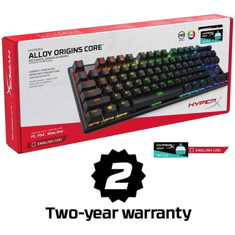 Promo HyperX Alloy Origins Core TKL Mechanical Gaming Keyboard - Aqua ...