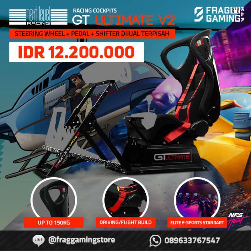 Promo Next Level Racing GT Ultimate V2 Racing Simulator Cockpit for ...