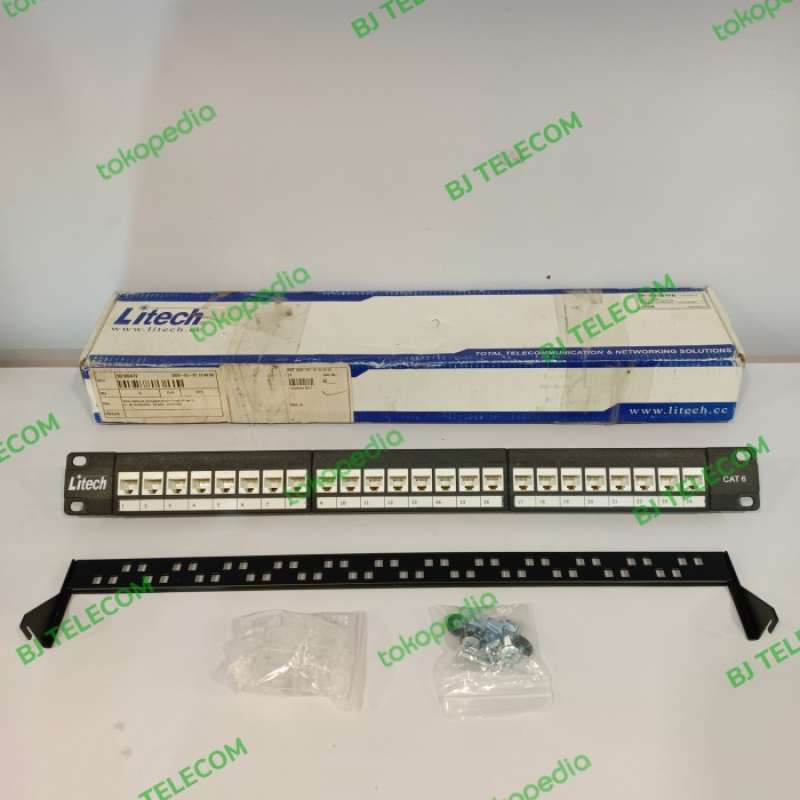 Promo Patch Panel 24 Port Cat 6 Litech / Litech Patch Panel 24 Port ...