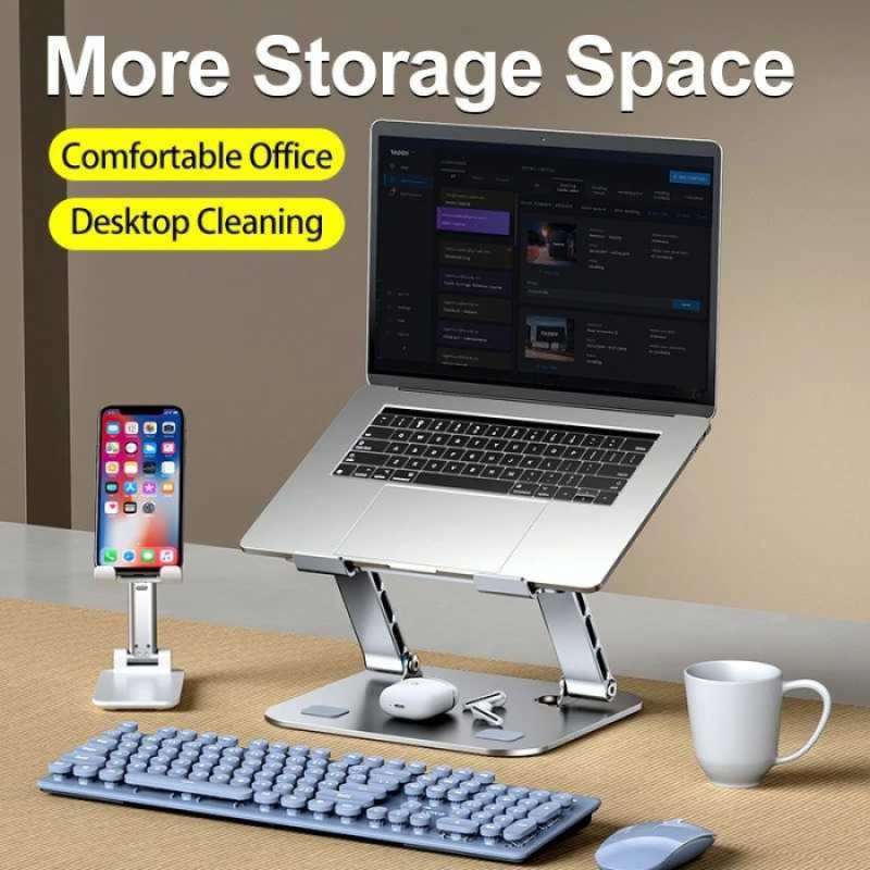 Promo Alas Laptop Stand Adjustable Non-Slip Aluminium Foldable Diskon ...