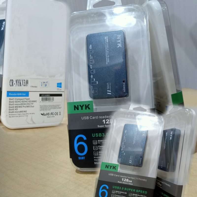 Promo NYK Card Reader 6 Slot USB 3.0 Super Speed 5 Gbps Diskon 23% di ...