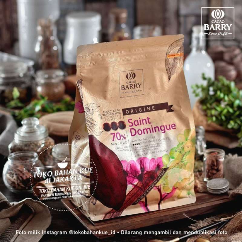 Promo Cacao Barry Callebaut St Domingue 2,5Kg Dark 70% Chocolate ...