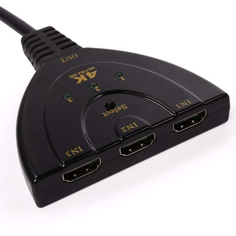 Promo Kabel Adapter Hdmi Switch 3 Port 4kx2k 3d Diskon 23% Di Seller ...