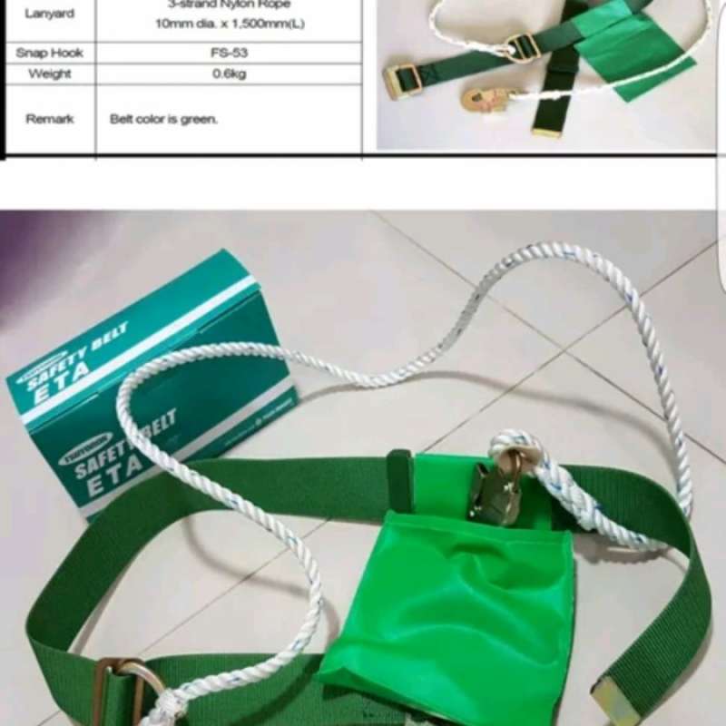 Promo Safety Belt Tsuyoran ETA - 100 Safety Body Harness Fuji Denko ...