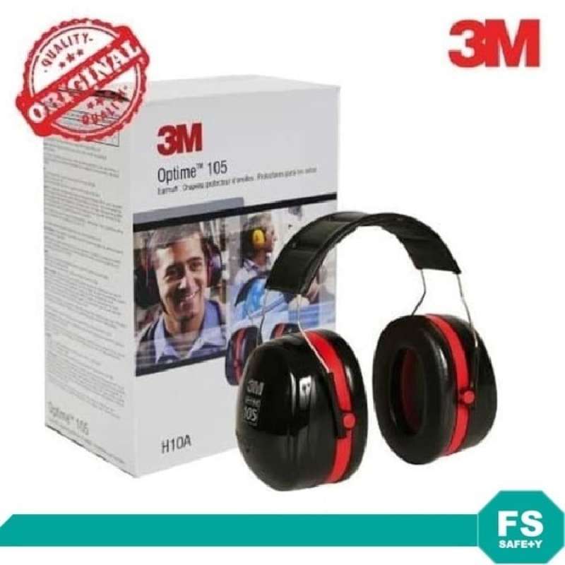 Promo 3M H10A Peltor Optime 105 Earmuff NRR 30 dB Original Diskon 23% ...
