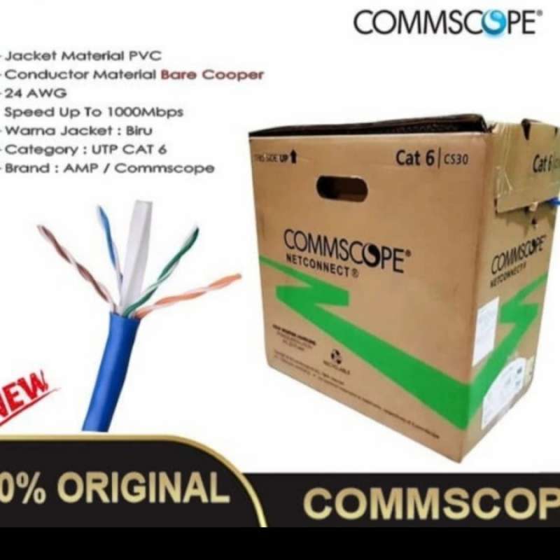 Promo Kabel Data Amp/Commscope Cat6 Diskon 23% di Seller Urahara Store ...