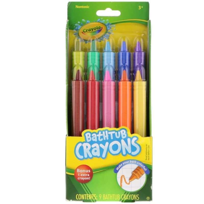 Promo Crayola Bathtub Crayons (10 Colors) Diskon 28% Di Seller ...