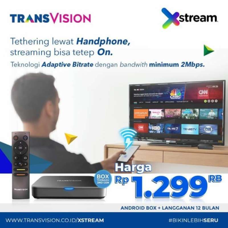 Jual Android Tv Box Xstream Transvision 12 Bulan Di Seller Retail Indo ...