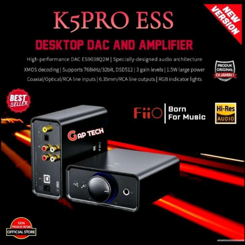 Jual Fiio K5 Pro ESS / K5PRO / K 5 Pro Desktop DAC and Amplifier di Seller Gap Tech - Mangga Dua ...
