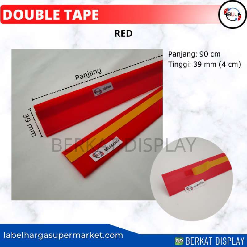 Jual Label Harga/Price Tag/Card/Data Strip/Price Rail Double Tape ...