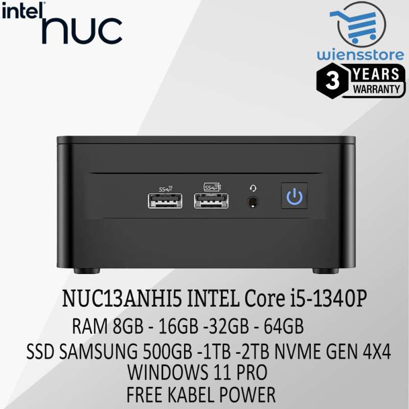 Jual MINI PC INTEL NUC i5 GEN 13 FULLSET WIN11 +RAM +SSD SAMSUNG | INTEL NUC13ANHi5 - RAM 8GB ...