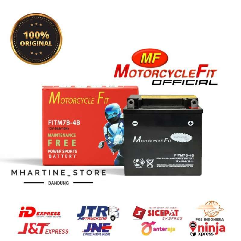 Jual ACCU AKI MOTOR MF GM7B-4B HONDA TIGER PALING BAGUS 12 VOLT 9 AH di ...