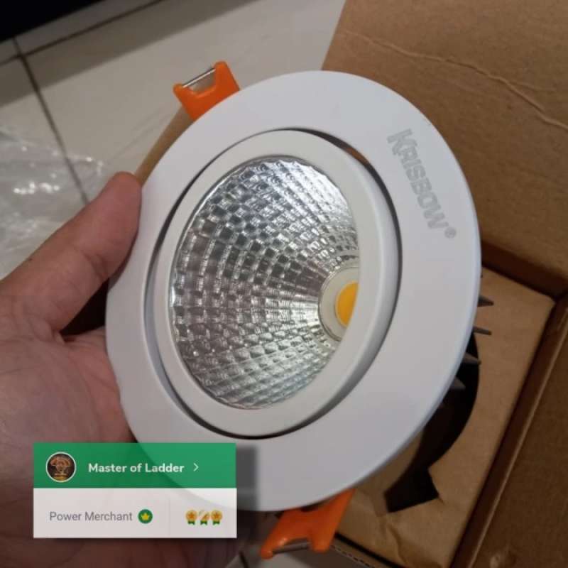 Promo Krisbow Lampu Downlight Led Adjustable Watt Lampu Sorot Plafon Diskon Di Seller