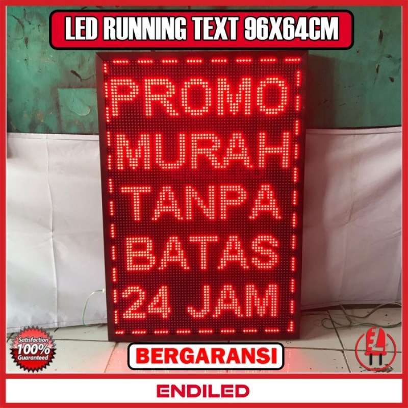 Promo LED RUNNING TEXT SINGLE COLOR 96X64CM LEDART-LITE Diskon 23% di ...