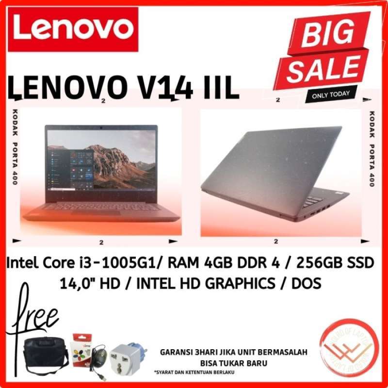 Promo Lenovo V14 14iil Core I3 Gen10 Ram 4gb Hdd 1tb Fhd New Murah Diskon 33% Di Seller Alfira ...